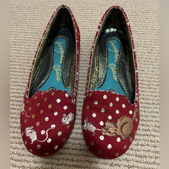 Irregular Choice | Shoes | Irregular Choice Red Cat And Mouse Flats ...